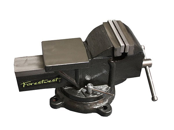 4" Bench Vice with Swivel Base and Anvil 100mm Wide Jaw | BRM Vice OEM